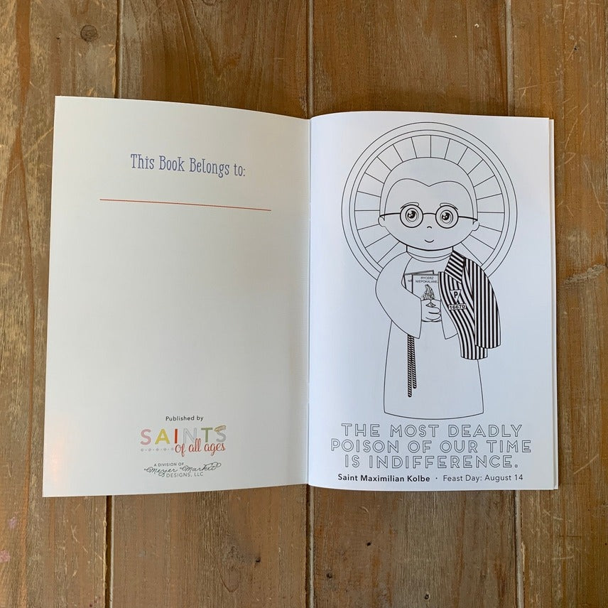 Catholic Saints Coloring Book – The Village Dove