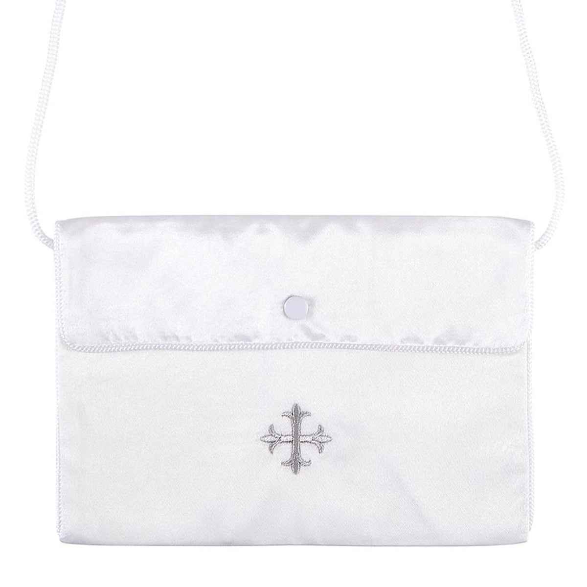 Embroidered Cross First Communion Purse – The Village Dove